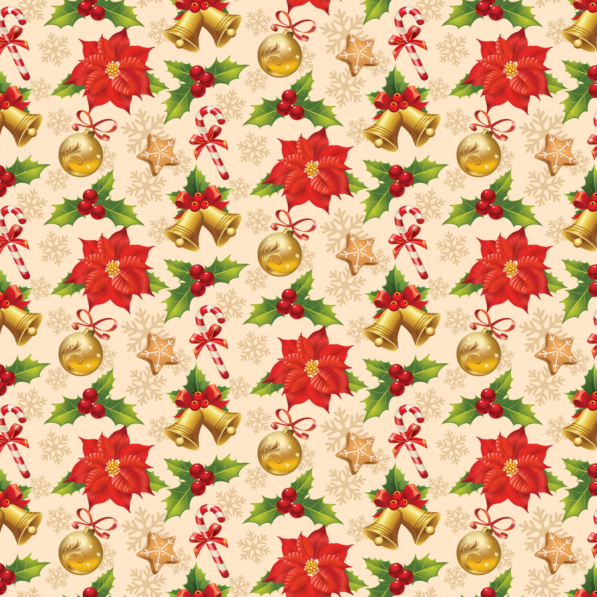 Christmas Love Pattern 3 Quilting Cotton Fabric – FabricMegaStore.com