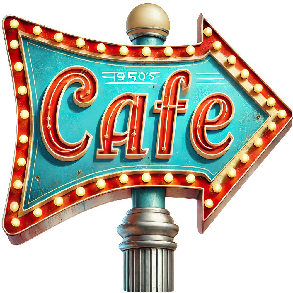 50s Diner Fabric Panel 24 – FabricMegaStore.com