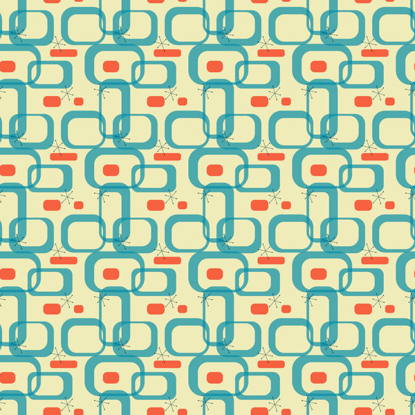 1950s Atomic Age Pattern 12 Quilting Cotton Fabric – FabricMegaStore.com