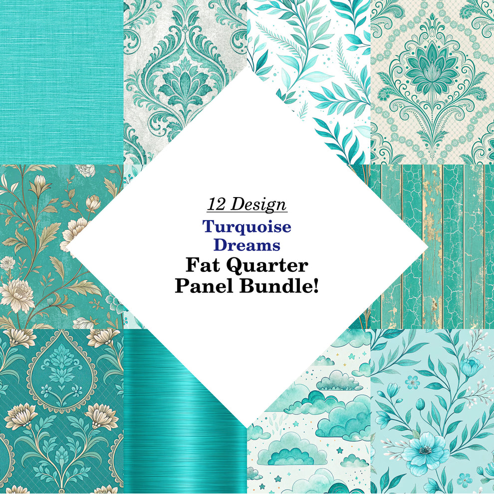 Turquoise Dreams Fat Quarter Bundle – FabricMegaStore.com