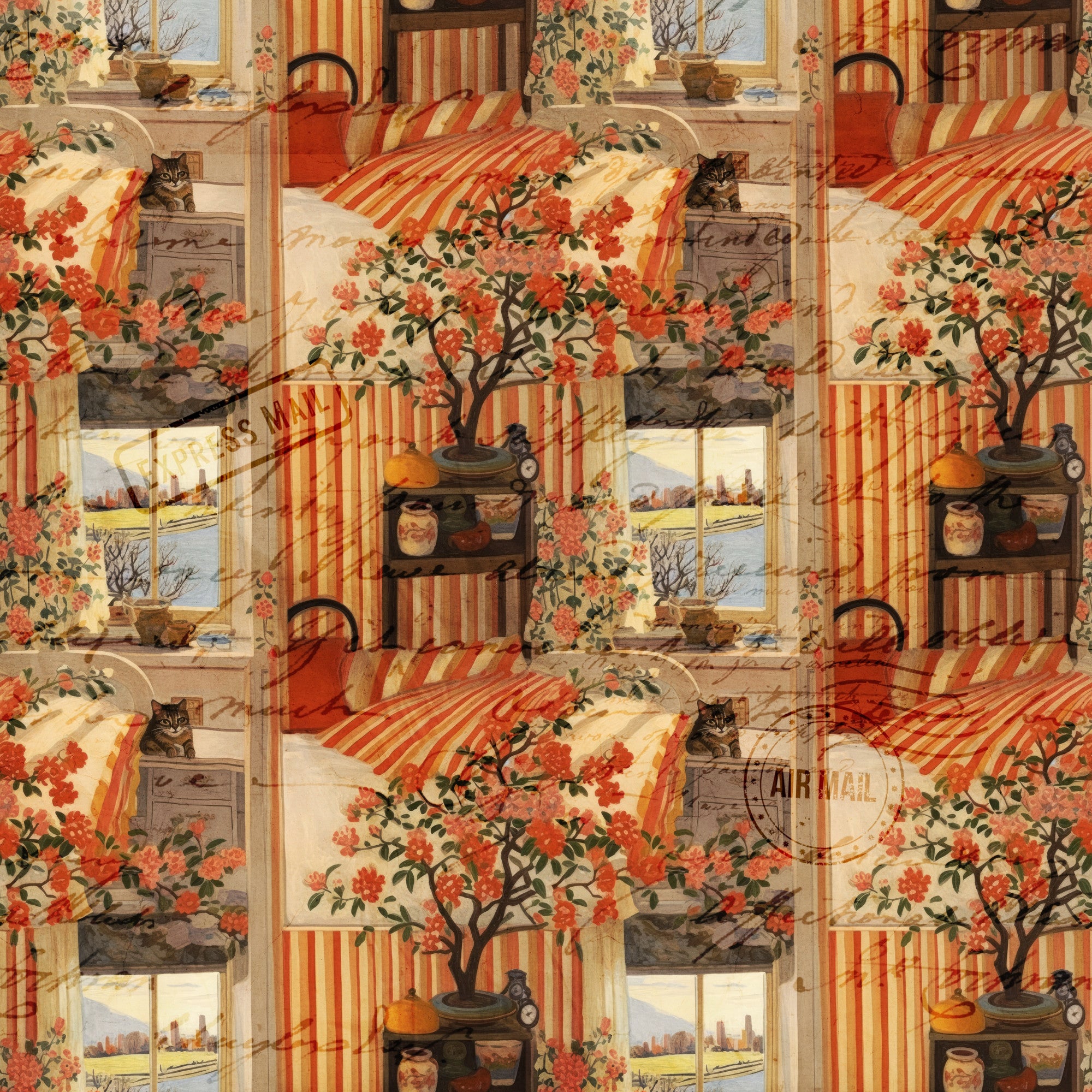 Cottagecore Scrapbook Pattern 1 Quilting Cotton Fabric ...