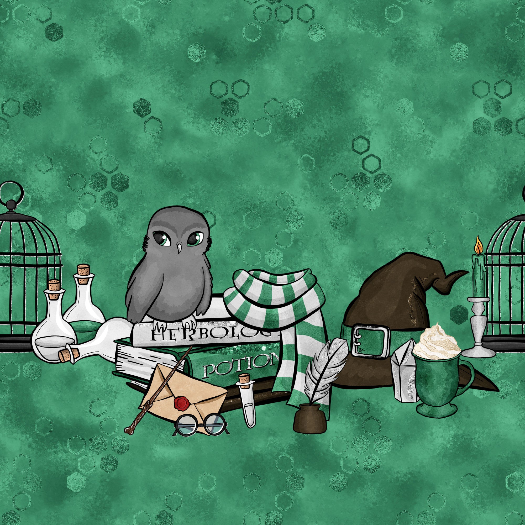 Wizard Magic School Pattern 33 Quilting Cotton Fabric – FabricMegaStore.com