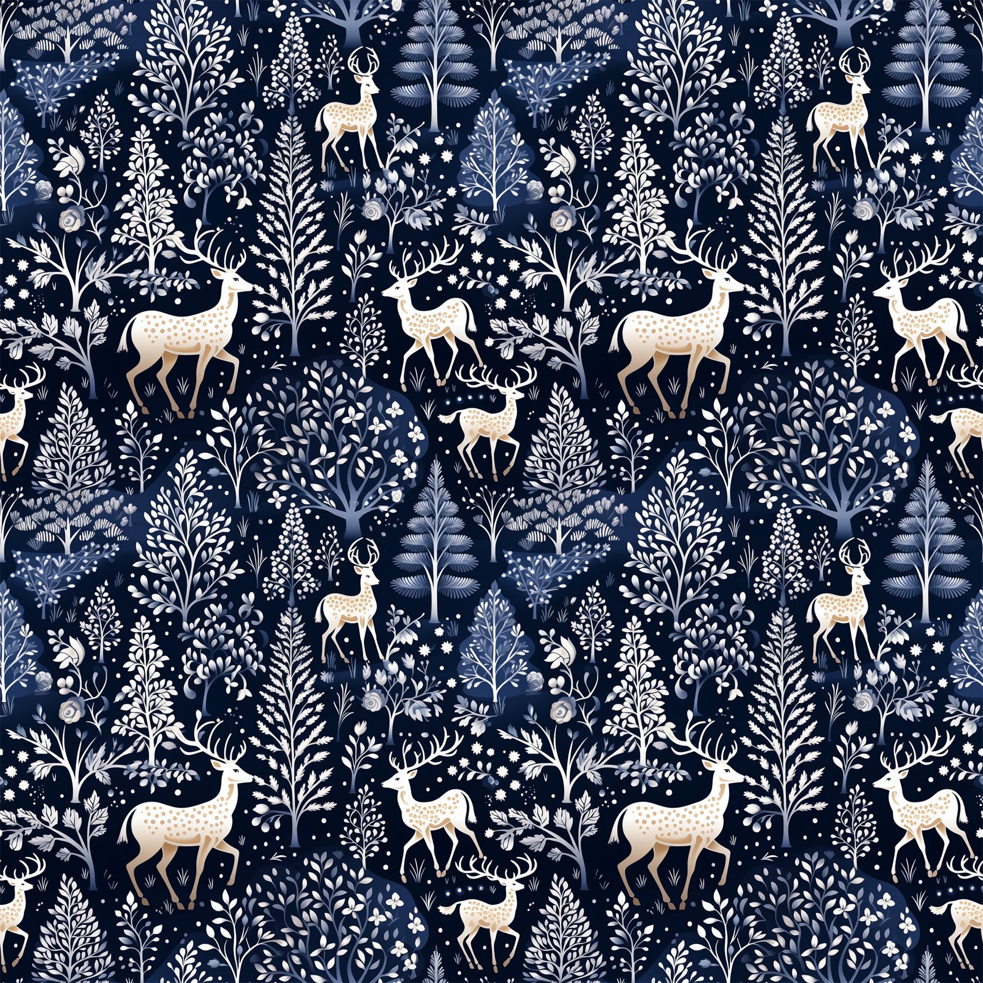 Delft Blue Winter Pattern 12 Quilting Cotton Fabric – FabricMegaStore.com