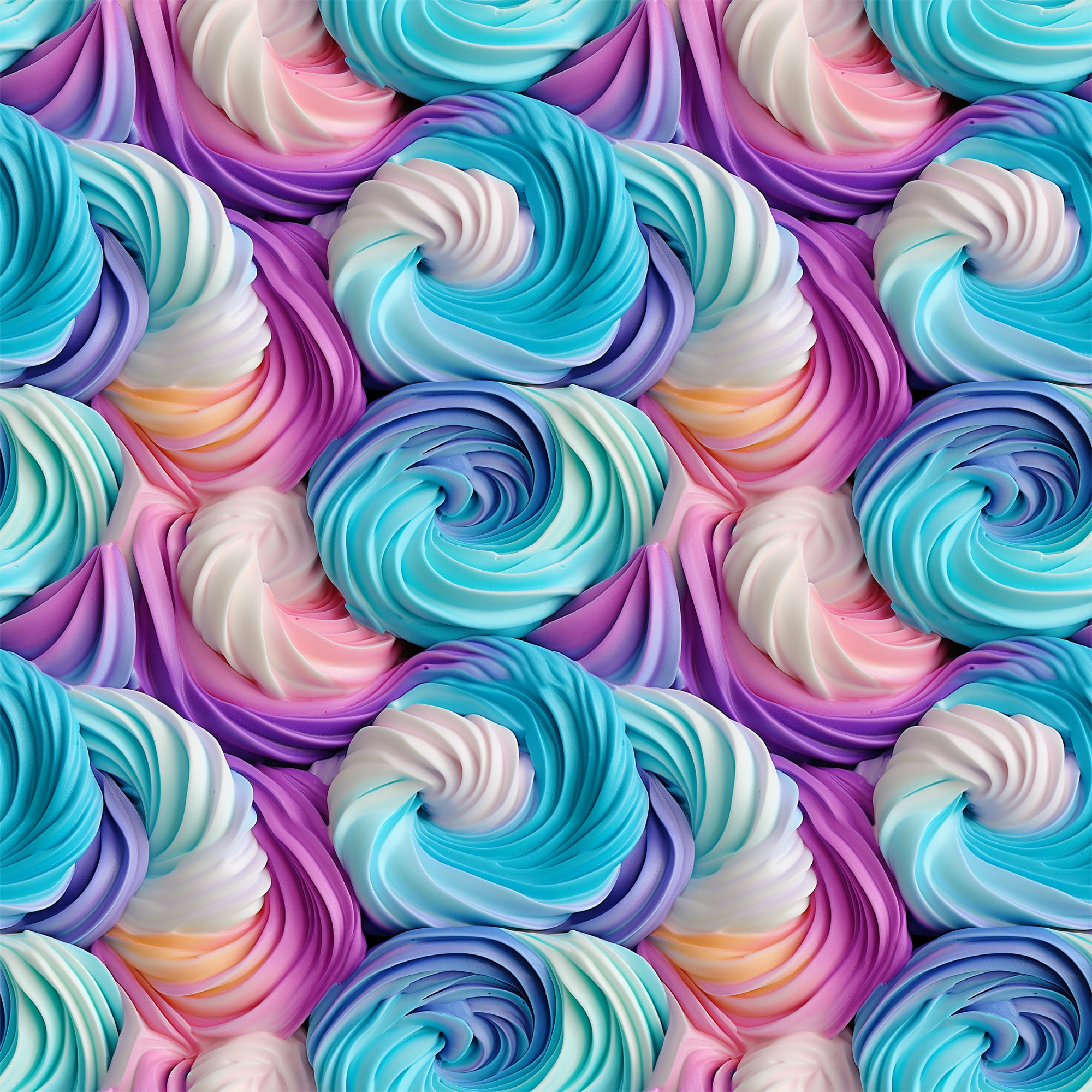 Yummy Frosting Pattern 3 Quilting Cotton Fabric – FabricMegaStore.com
