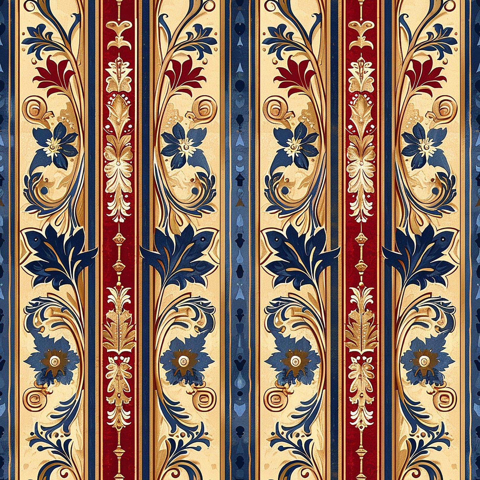 Medieval French Pattern 6 Quilting Cotton Fabric – FabricMegaStore.com