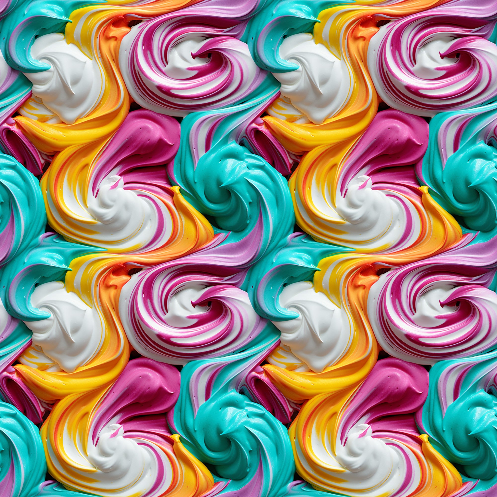 Yummy Frosting Pattern 6 Quilting Cotton Fabric – FabricMegaStore.com