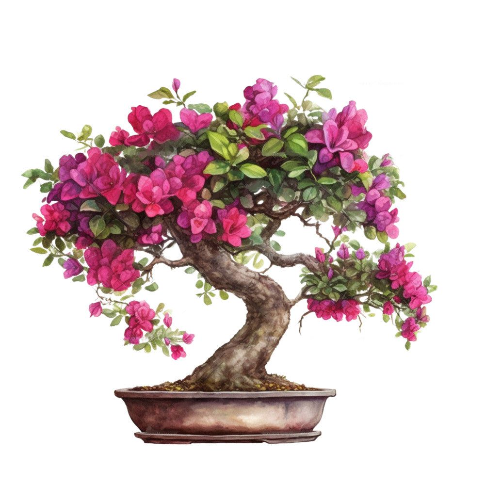 Bonsai Tree Fabric Panel 18 – FabricMegaStore.com
