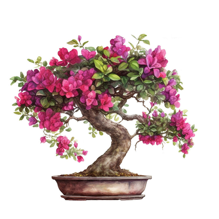 Bonsai Tree Fabric Panel 18 – FabricMegaStore.com