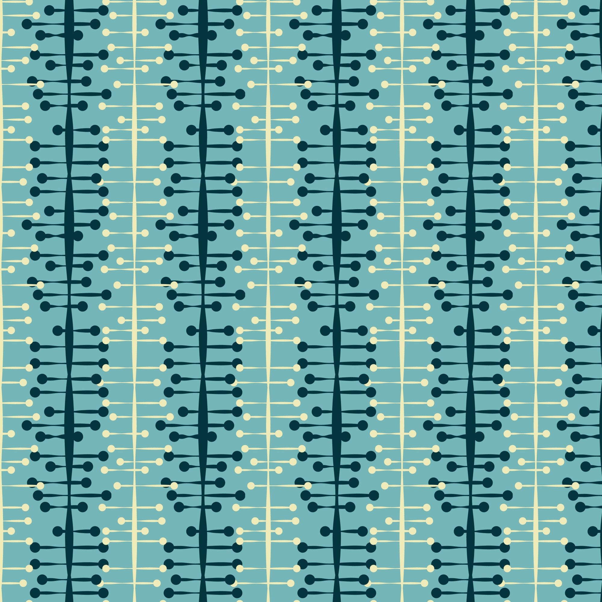 1950s Atomic Age Pattern 2 Quilting Cotton Fabric – FabricMegaStore.com