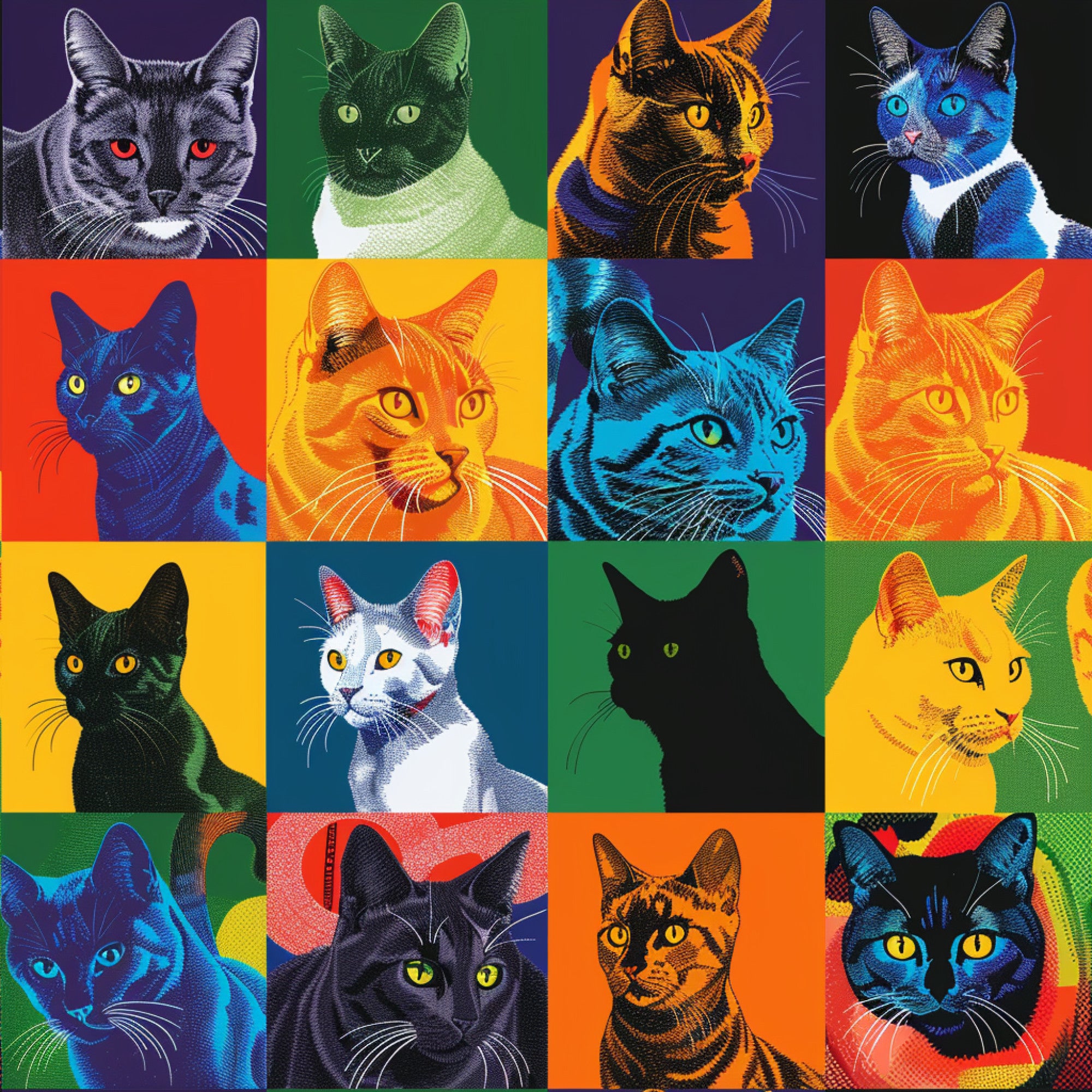 Cat Patchwork Pattern 1 Quilting Cotton Fabric – FabricMegaStore.com