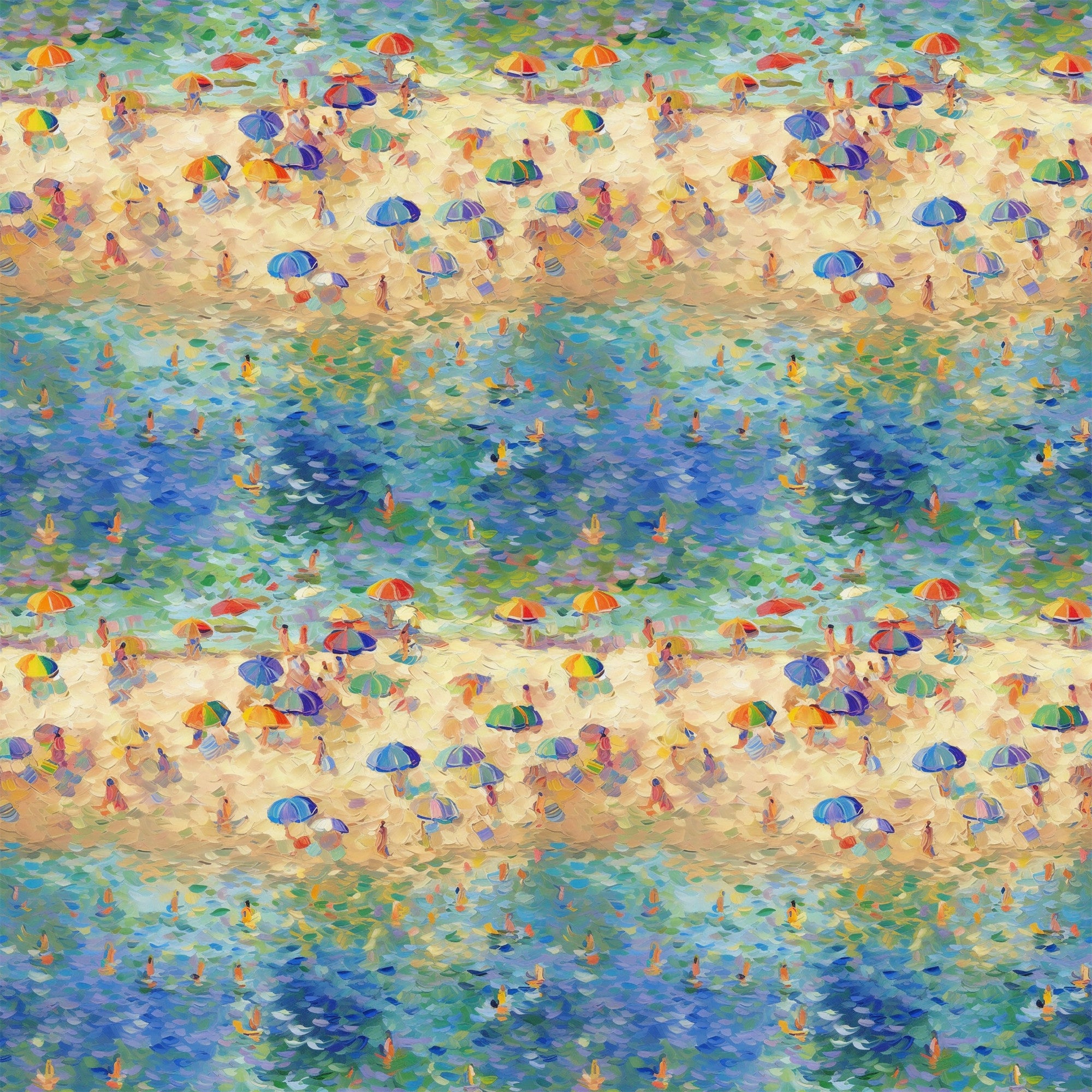 Monet Inspired Art Pattern 12 Quilting Cotton Fabric – FabricMegaStore.com