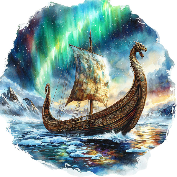 Viking Ships Fabric Panel 21 – FabricMegaStore.com