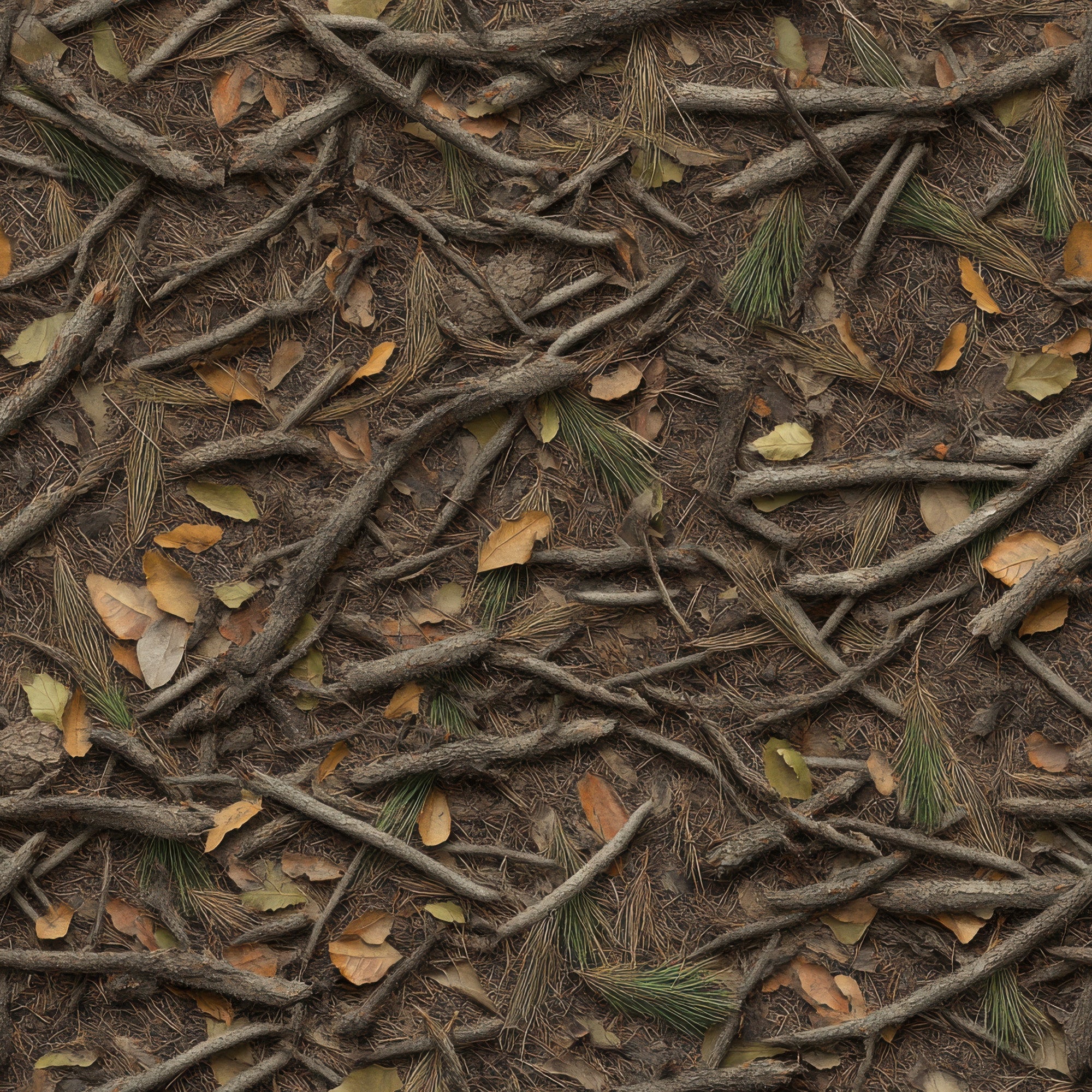 Realistic Hunting Camo Pattern 3 Quilting Cotton Fabric ...