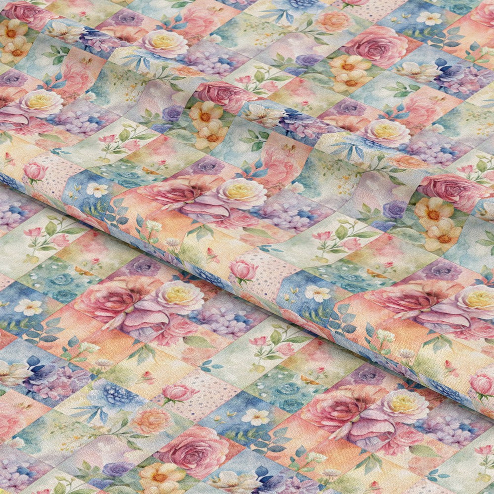 Spring Patchwork Pattern 22 Quilting Cotton Fabric – FabricMegaStore.com