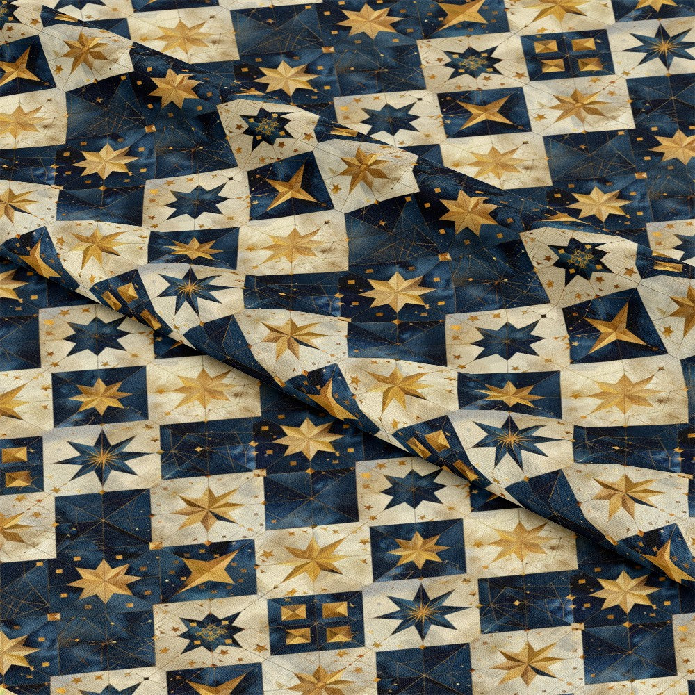 Baroque Celestial Pattern 3 Quilting Cotton Fabric – FabricMegaStore.com