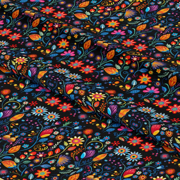 Mexican Floral Fiesta Pattern 6 Quilting Cotton Fabric ...