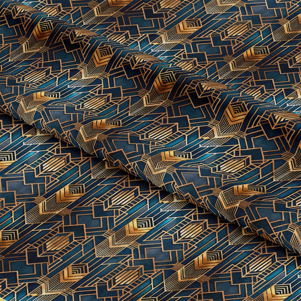 Art Deco Pattern 55 Quilting Cotton Fabric – FabricMegaStore.com