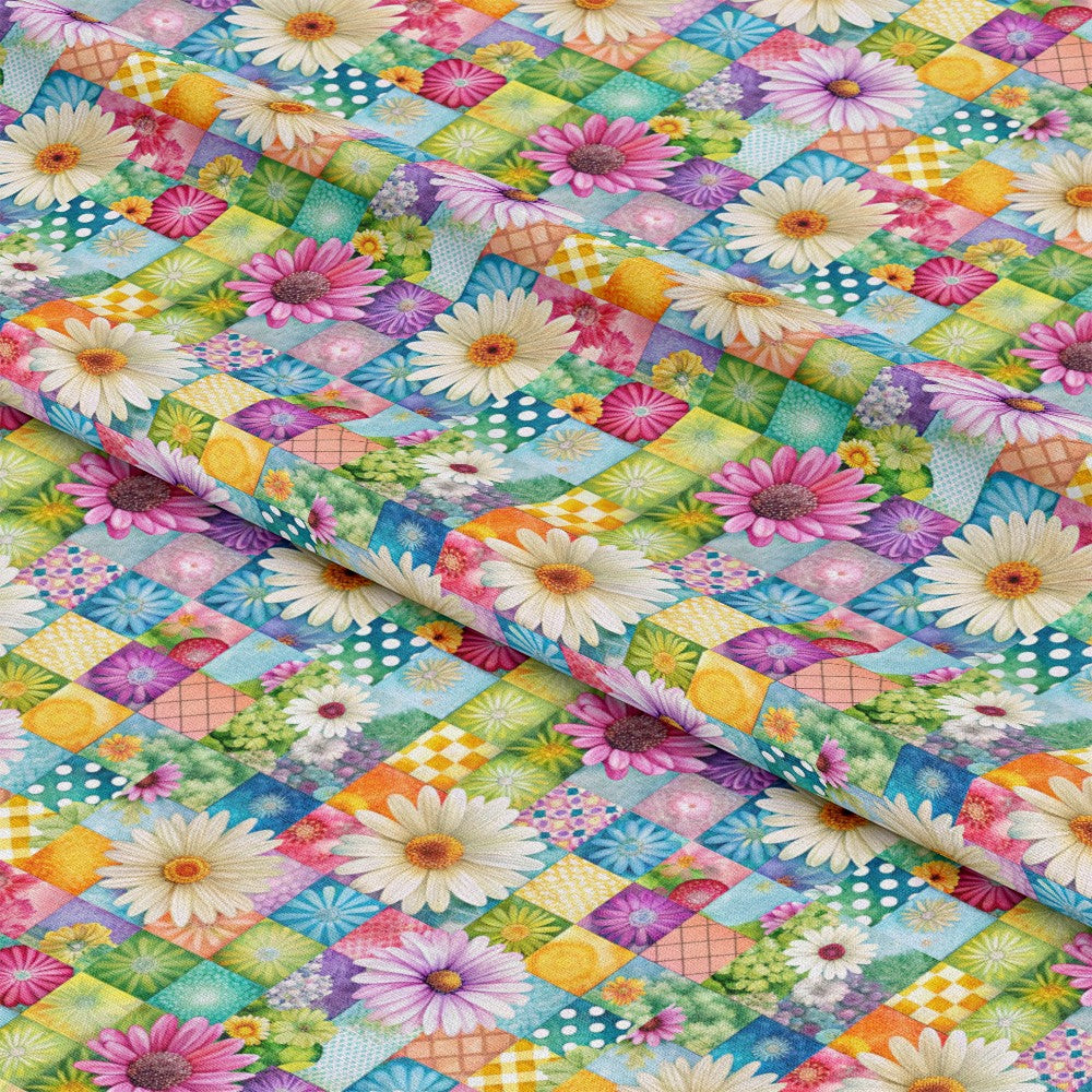 Spring Patchwork Pattern 31 Quilting Cotton Fabric – FabricMegaStore.com