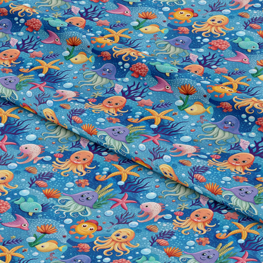 Magical Sea Pattern 13 Quilting Cotton Fabric – FabricMegaStore.com