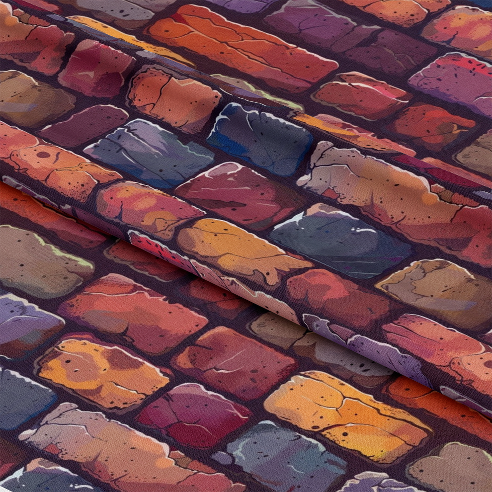 Brick Walls Pattern 17 Quilting Cotton Fabric – FabricMegaStore.com